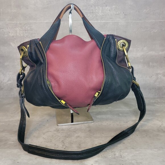 Dr Yany | Bags | Dr Yany Bag Hobo Red Black Leather Gold Hardware ...